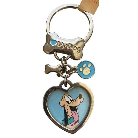 Disney | Accessories | Disney Disneylandvintage Keychain Pluto My Dog ...